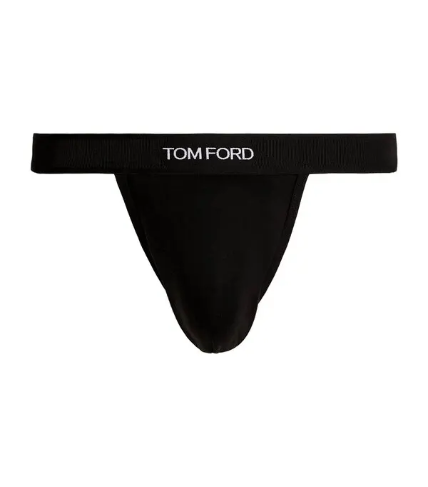 TOM FORD Logo Jock Strap - Black