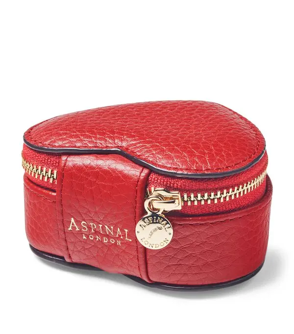 ASPINAL OF LONDON Leather Heart Watch And Ring Box
