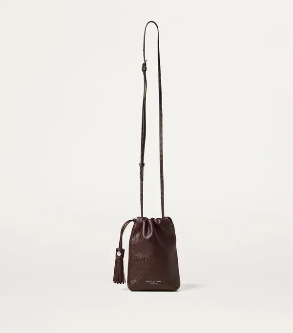 ASPINAL OF LONDON Leather Hudson Cross-body Bag - Red