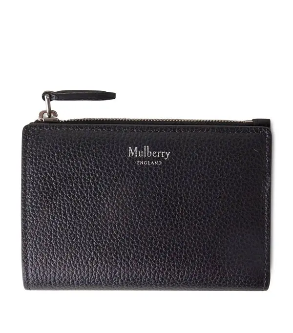 Mulberry Bifold Zipped Continental Wallet - Black