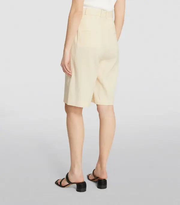 Sandro Linen-cotton Bermuda Shorts
