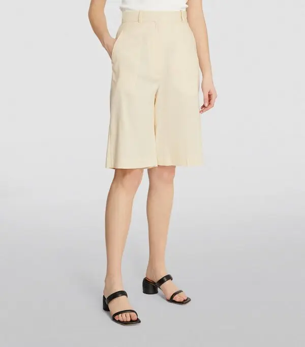 Sandro Linen-cotton Bermuda Shorts