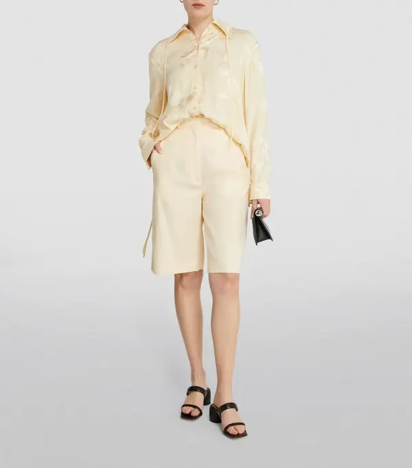 Sandro Linen-cotton Bermuda Shorts