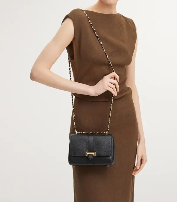 ASPINAL OF LONDON Small Leather Lottie Cross-body Bag