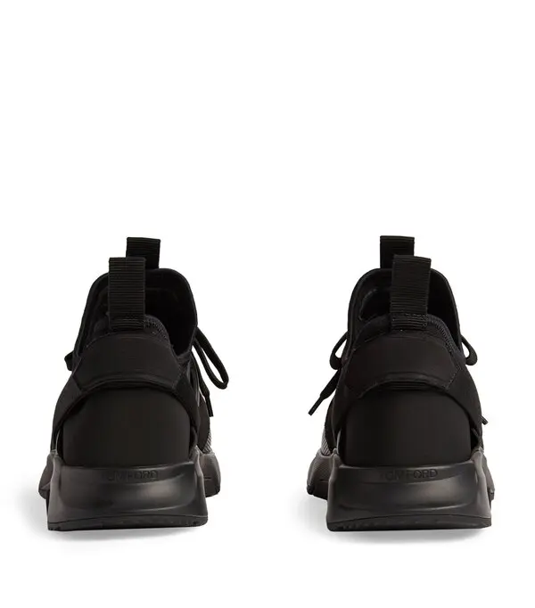 TOM FORD Leather Jago Sneakers - Black