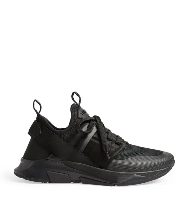 TOM FORD Leather Jago Sneakers - Black