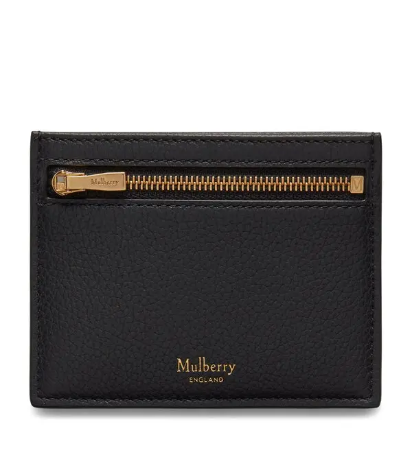 Mulberry Leather Card Holder - Black