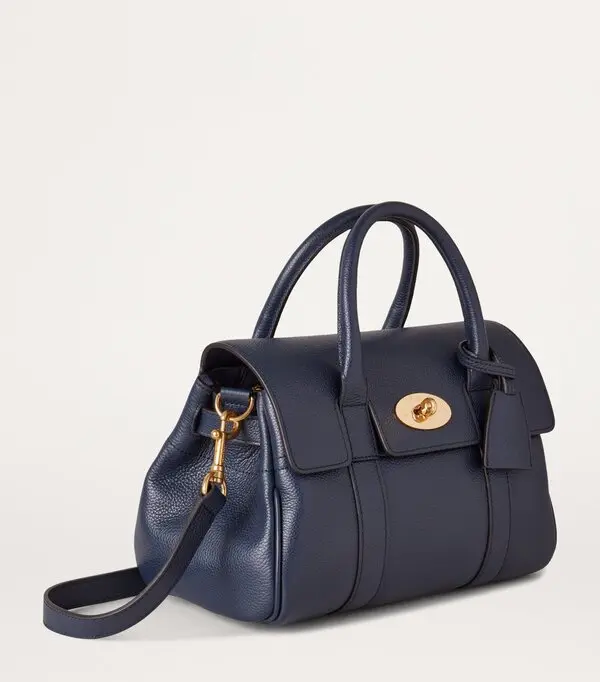 Mulberry Small Leather Bayswater Satchel - Blue