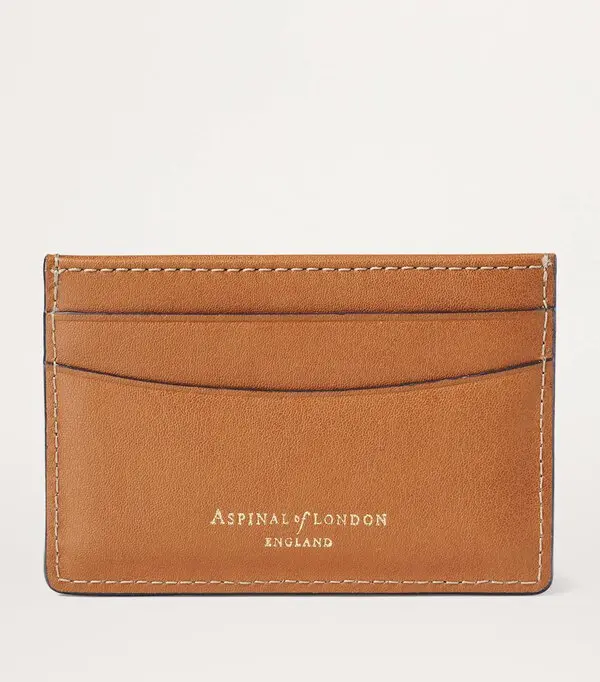 ASPINAL OF LONDON Leather Card Holder - Brown