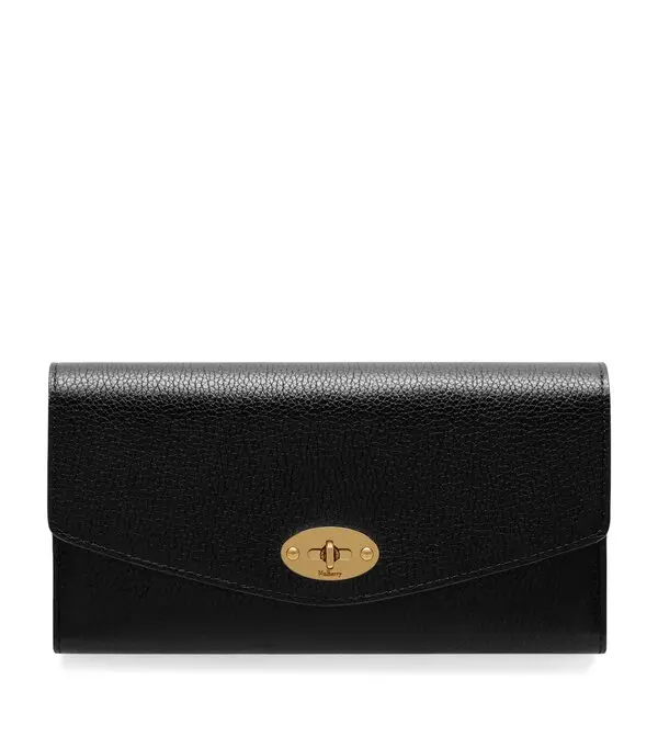 Mulberry Leather Darley Wallet - Black