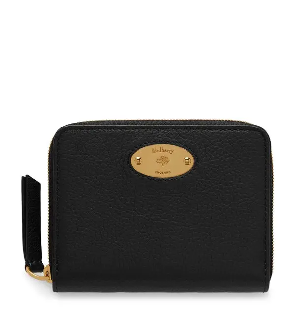 Mulberry Logo Plaque Purse - Black