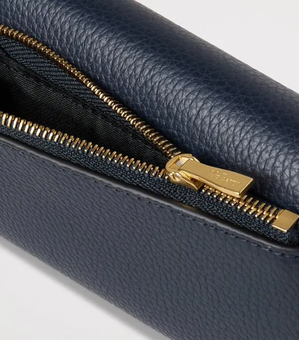 Mulberry Small Leather Continental Trifold Wallet - Blue