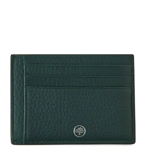 Mulberry Grained Leather Card Holder - Green