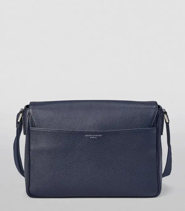 ASPINAL OF LONDON Leather Reporter Messenger Bag