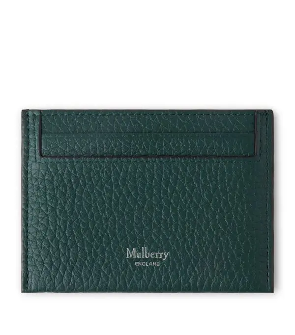 Mulberry Leather Card Holder - Green