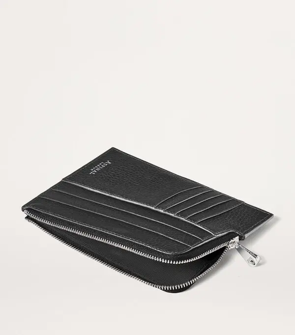 ASPINAL OF LONDON Leather Zipped Travel Wallet - Brown