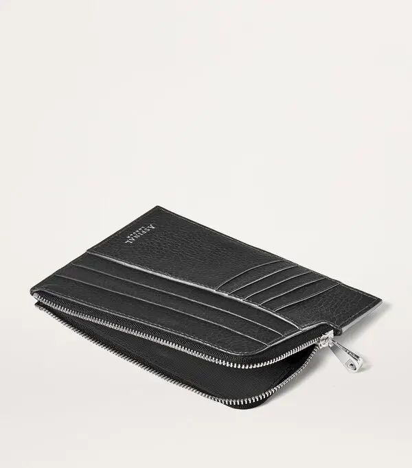 ASPINAL OF LONDON Leather Zipped Travel Wallet - Brown