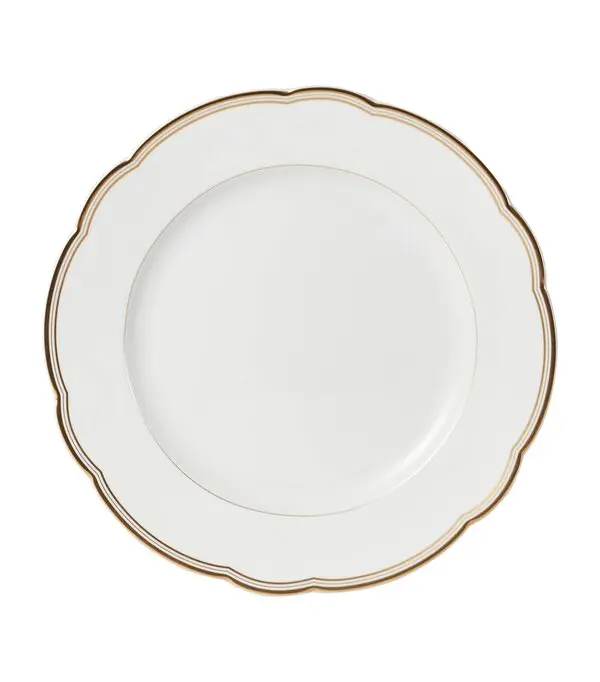 Bernardaud Porcelain Pompadour Dinner Plate - Gold