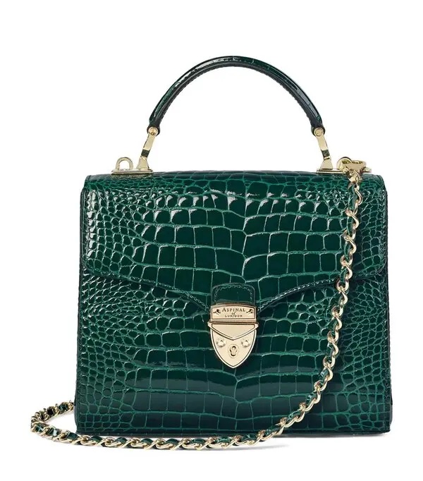 ASPINAL OF LONDON Midi Mayfair Top-handle Bag - Green