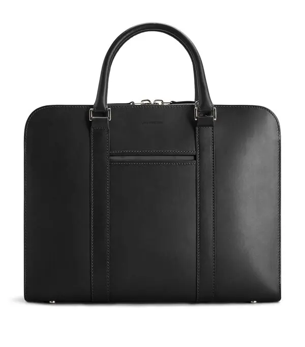 CARL FRIEDRIK Leather Palissy Briefcase - Black