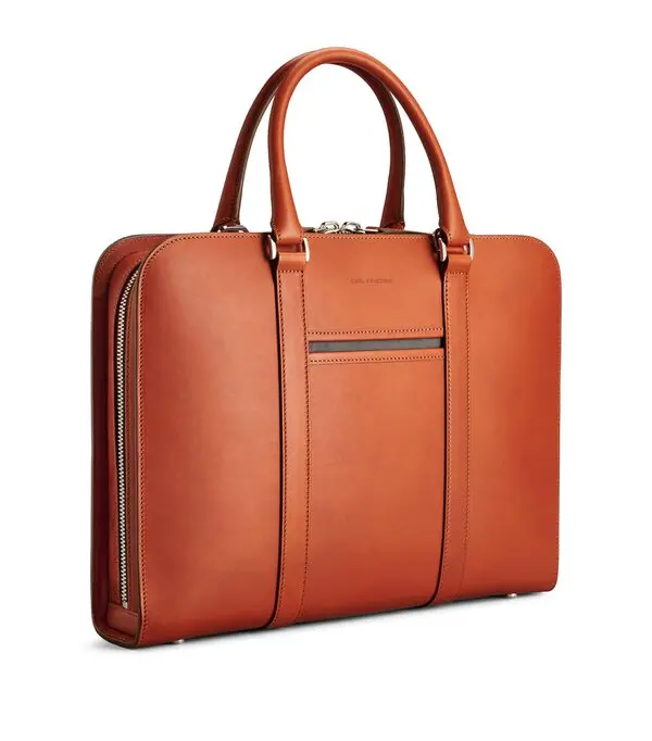 CARL FRIEDRIK Leather Palissy Briefcase - Brown