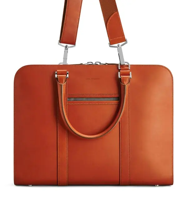 CARL FRIEDRIK Leather Palissy Briefcase - Brown