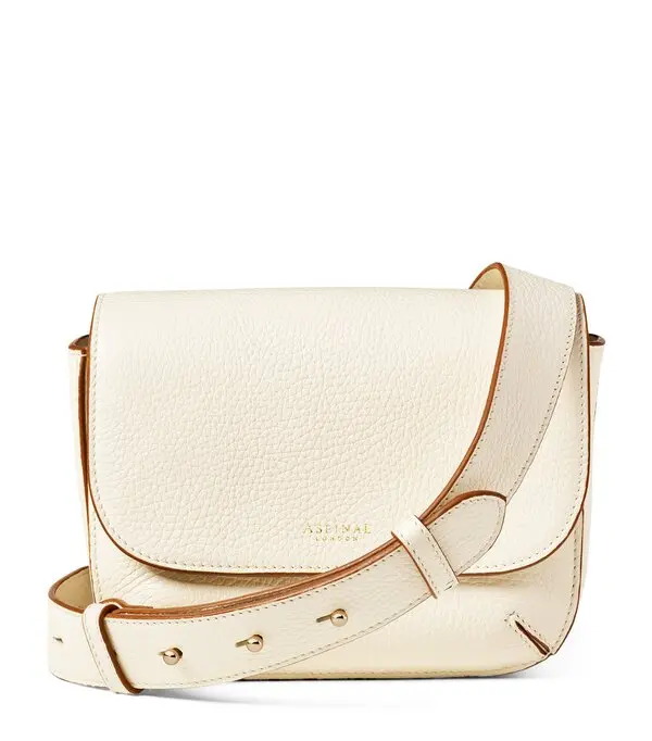 ASPINAL OF LONDON Leather Ella Cross-body Bag - Neutral