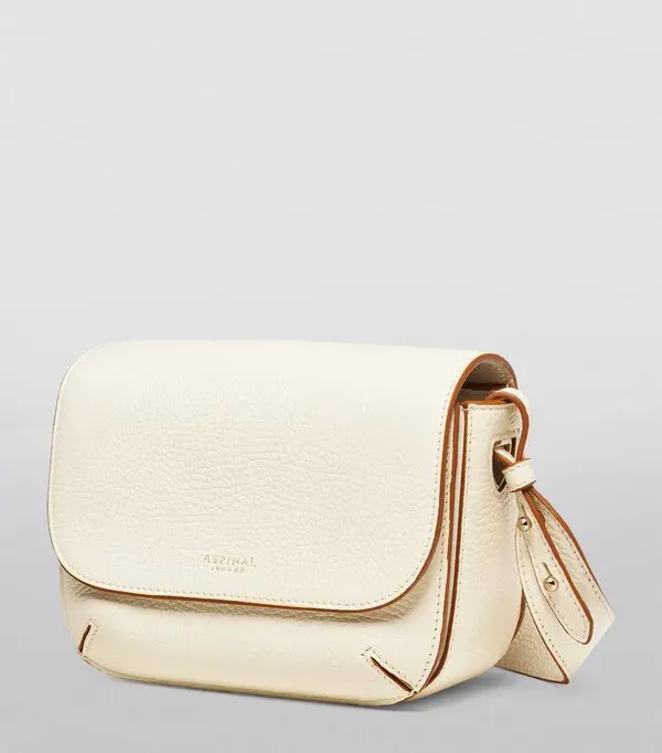 ASPINAL OF LONDON Leather Ella Cross-body Bag - Neutral