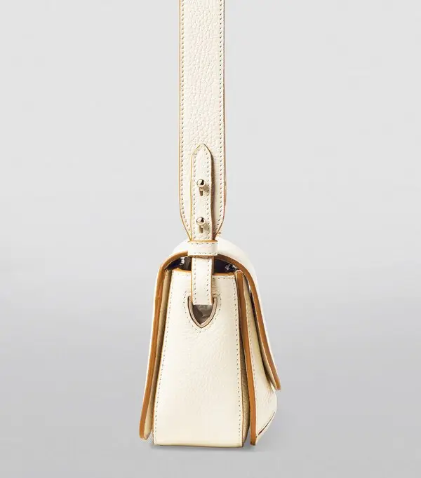 ASPINAL OF LONDON Leather Ella Cross-body Bag - Neutral