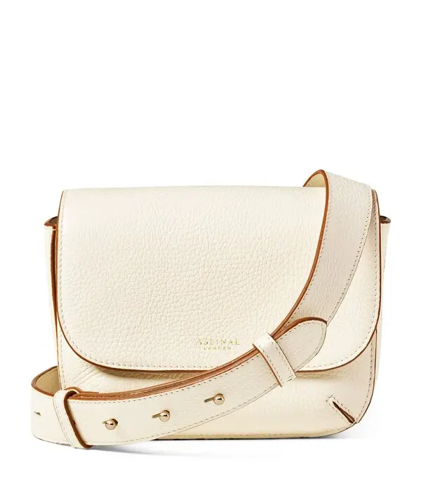ASPINAL OF LONDON Leather Ella Cross-body Bag - Neutral