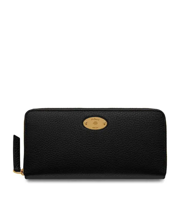 Mulberry Logo Plaque Purse - Black