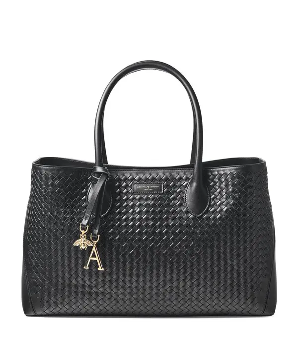 ASPINAL OF LONDON Leather London Tote - Black