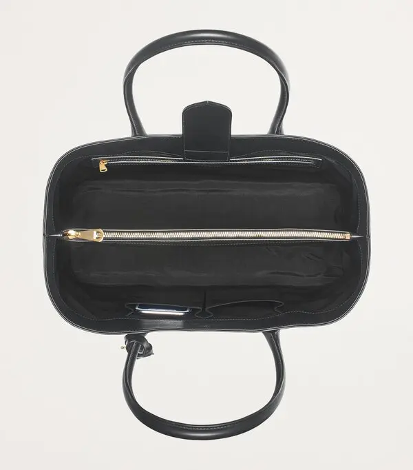 ASPINAL OF LONDON Leather London Tote - Black