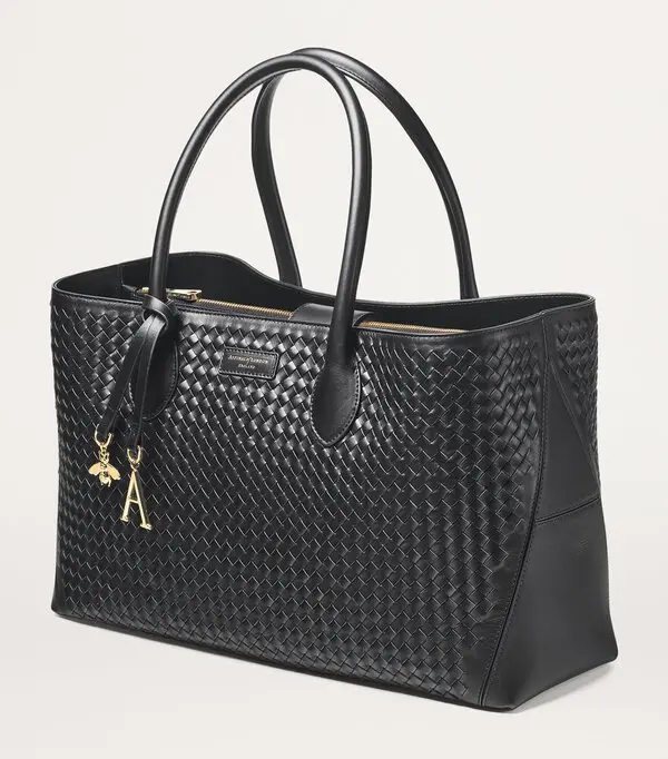 ASPINAL OF LONDON Leather London Tote - Black