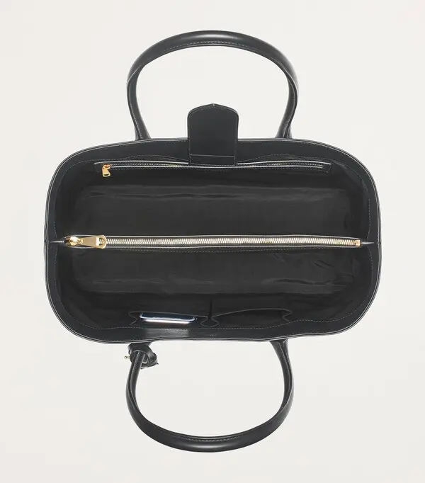 ASPINAL OF LONDON Leather London Tote - Black