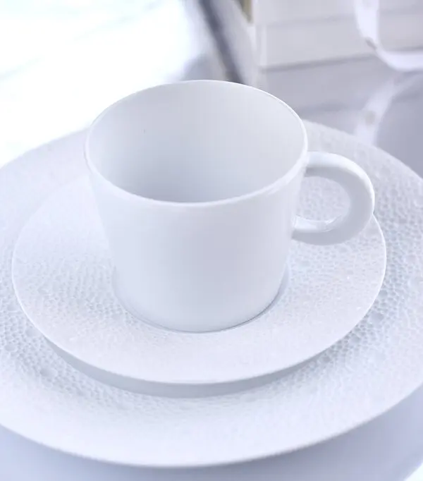 Bernardaud Ecume Teacup And Saucer - White