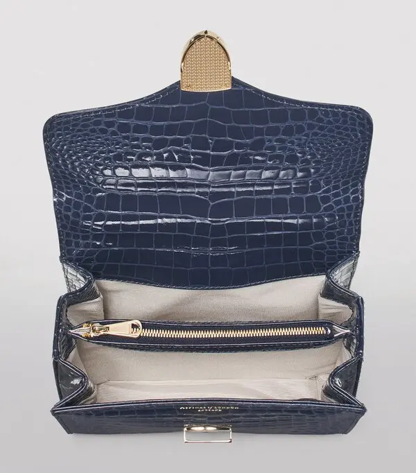 ASPINAL OF LONDON Mayfair Top-handle Bag - Blue