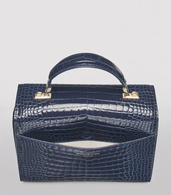 ASPINAL OF LONDON Mayfair Top-handle Bag - Blue