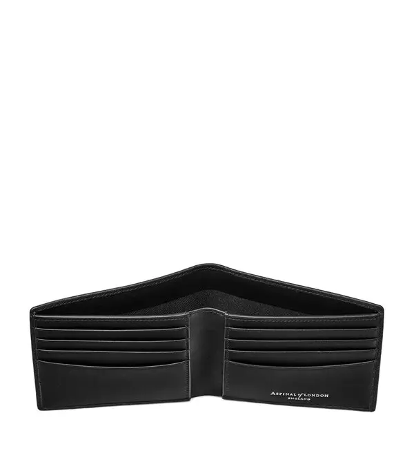 ASPINAL OF LONDON Classic Billfold Leather Wallet - Black