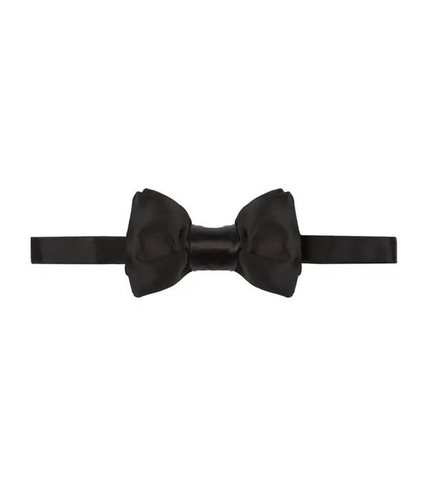 TOM FORD Pre-tied Satin Bow Tie - Black