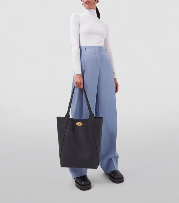 Mulberry Leather North South Bayswater Tote - Black