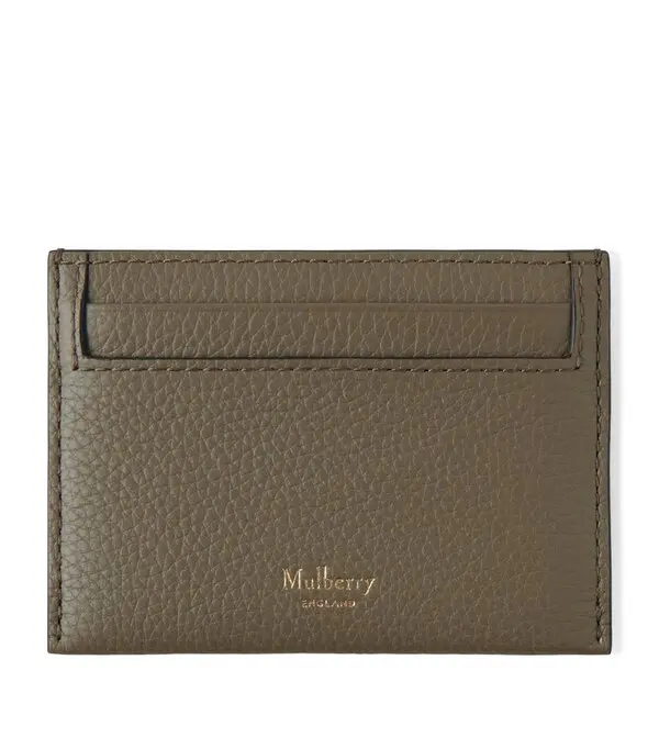 Mulberry Leather Logo Card Holder