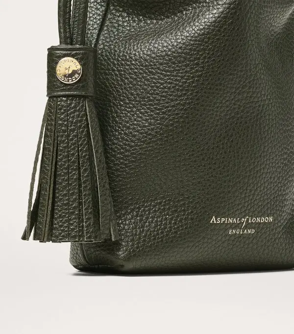 ASPINAL OF LONDON Soho Leather Cross-body Pouch - Green