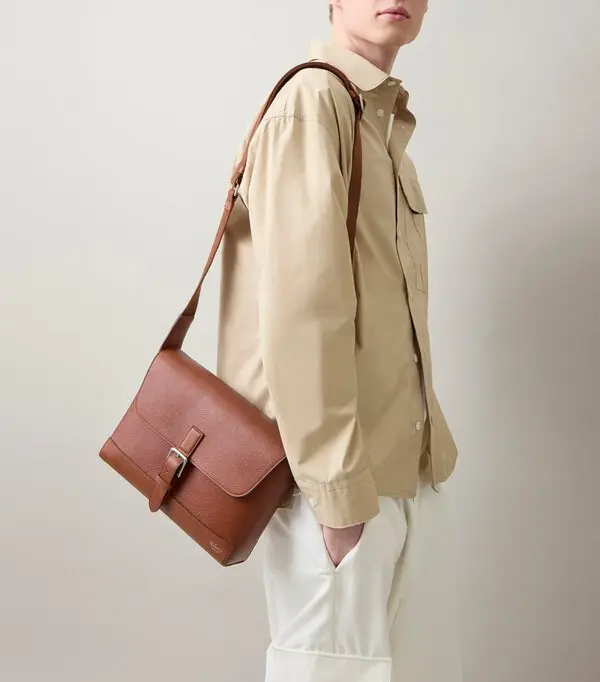 Mulberry Small Leather Chiltern Messenger Bag - Brown