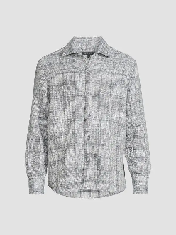 Robert Barakett Quinn Plaid Woven Overshirt