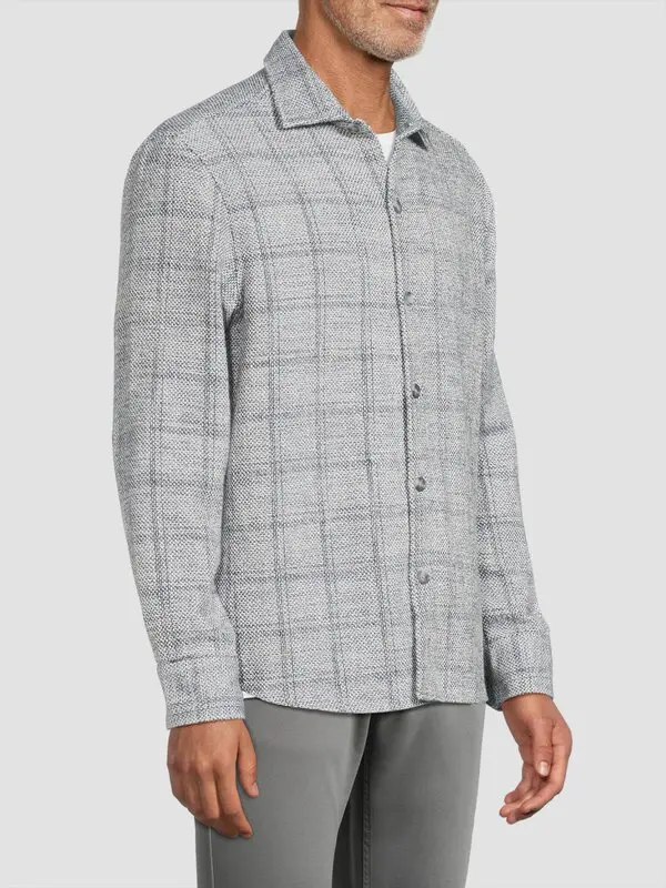 Robert Barakett Quinn Plaid Woven Overshirt