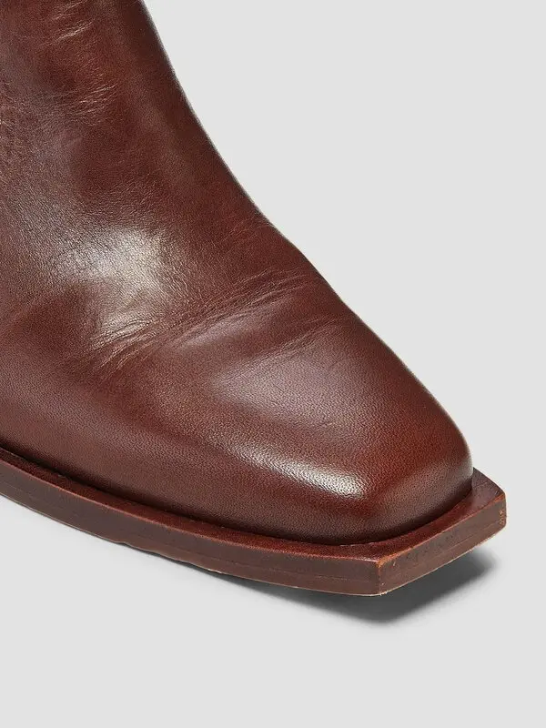 LOEFFLER RANDALL Nat 60mm Western Ankle Boots