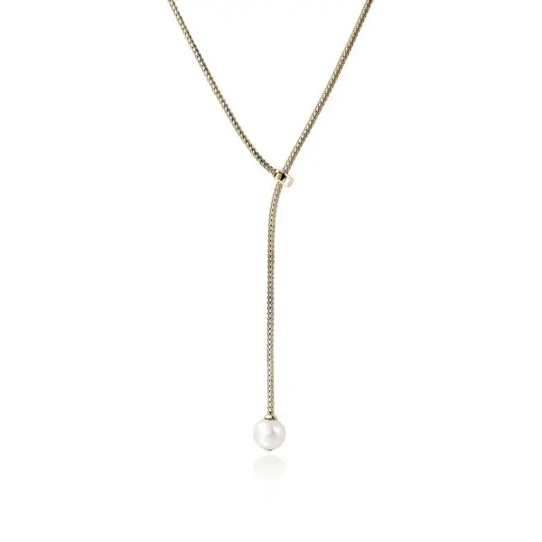 John Hardy Jh Essential Pearl Lariat Necklace 1.8mm - Gold