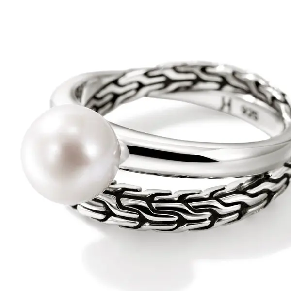 John Hardy Essential Pearl Ring - Sterling Silver