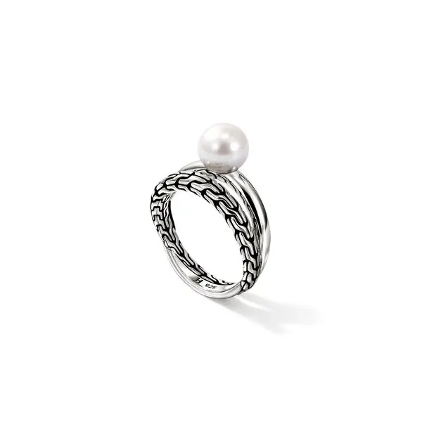 John Hardy Essential Pearl Ring - Sterling Silver